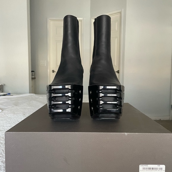 Rick Owens | Shoes | Rick Owens Kiss Boots With Black Grill | Poshmark